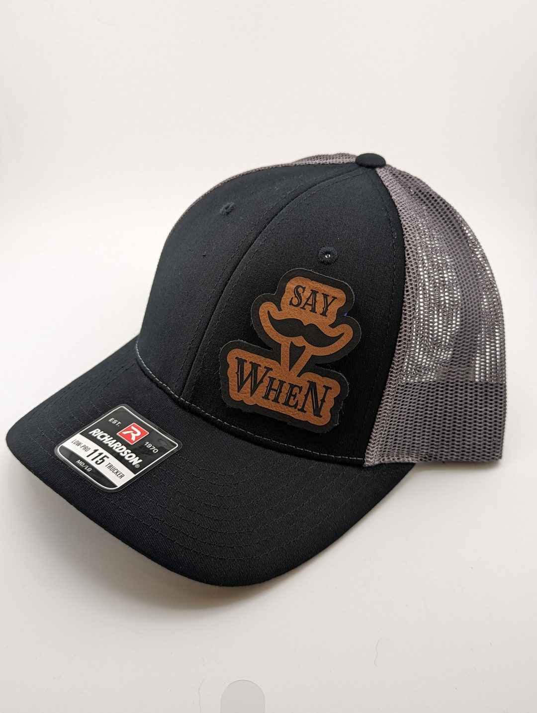 Tombstone Doc Holliday Say When Leather Patch Trucker Cap. Genuine ...