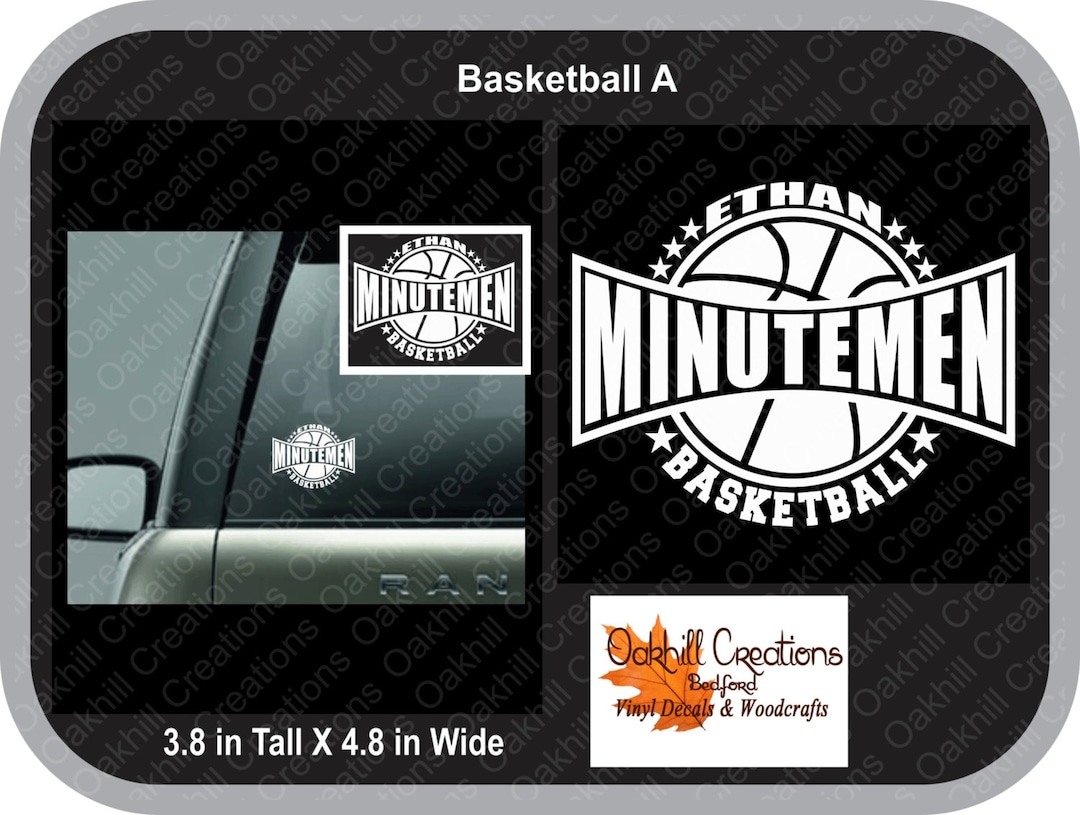 Basketball Window Decal Sticker Customized - Etsy