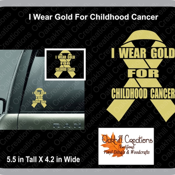 Childhood Cancer Window Decal - Etsy