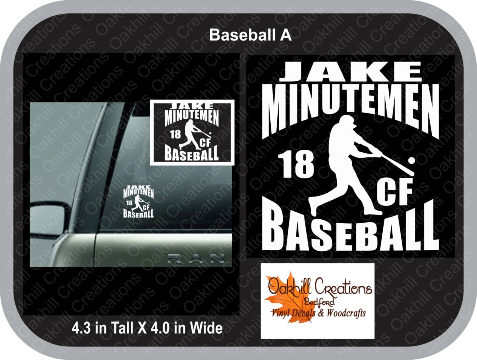 Baseball Customized Decal Window Sticker - Etsy