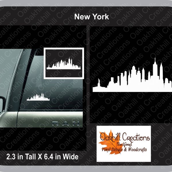 Nyc Skyline Decal - Etsy