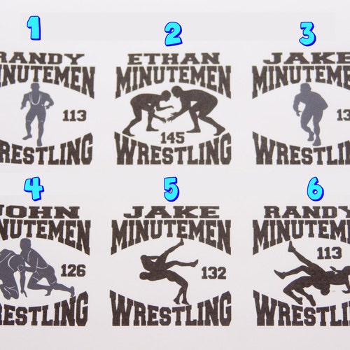 Custom Personalized Wrestling Car Decal Window Sticker - Etsy
