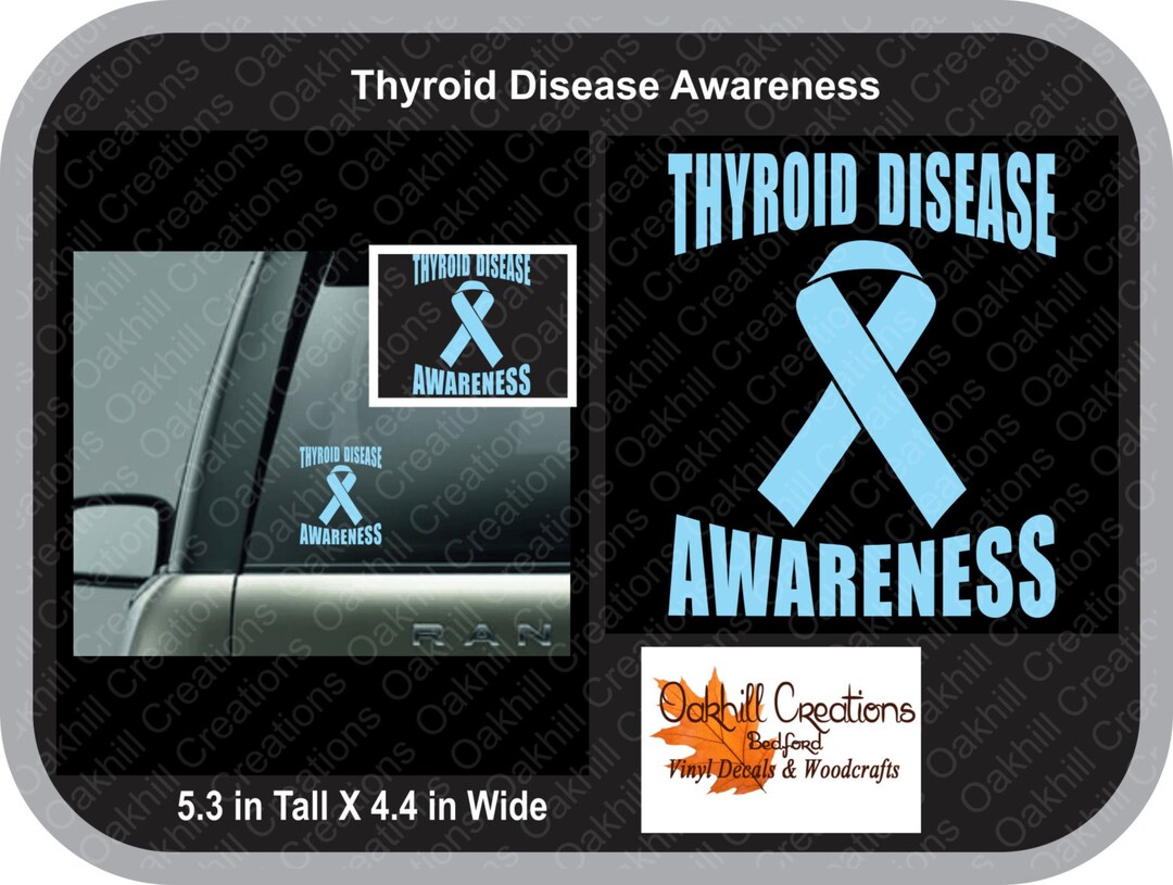 Thyroid Disease Awareness Window Decal Sticker - Etsy