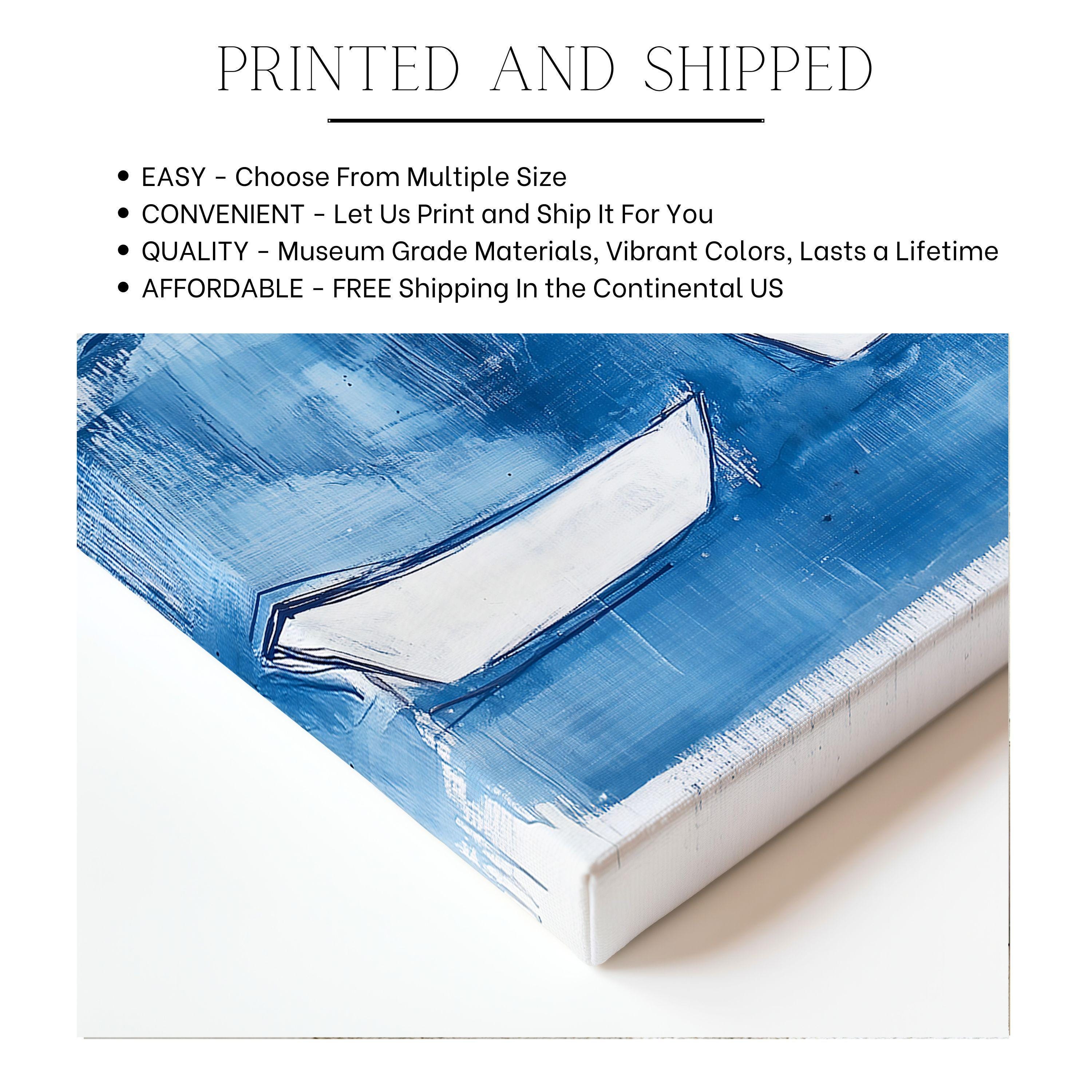 Boat Wall Art, Square Nautical Boat Print, Beach Decor Artworks ...