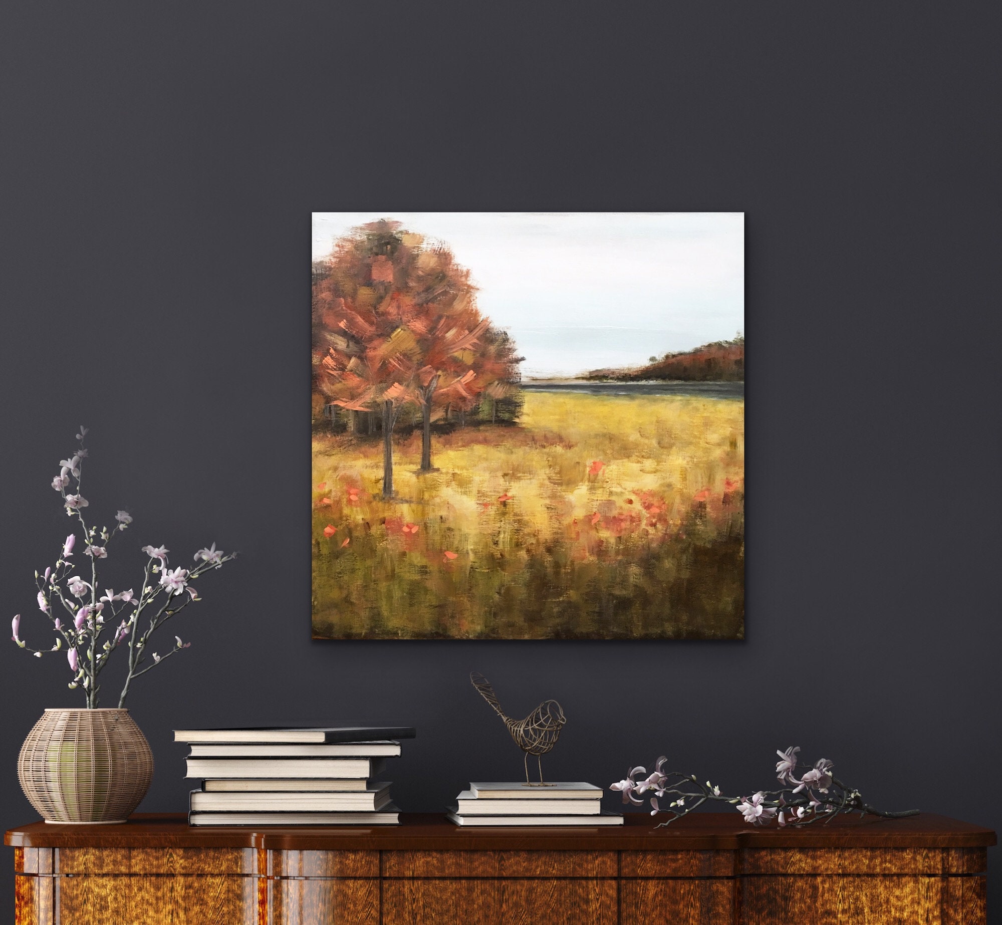Abstract Landscape Landscape Painting Fall Landscape Giclee | Etsy