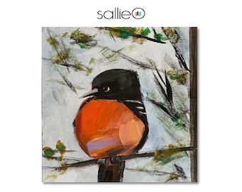 Bird Wall Art, Oriole Bird Print, Modern Farmhouse Art, Bird Lover Art ...