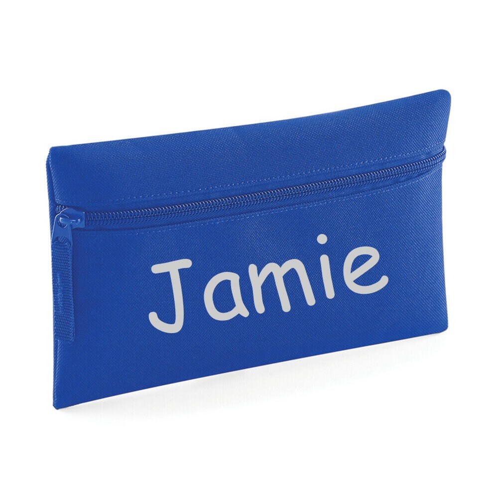 Personalised Pencil Case 9 Colours and Print Colours Back to - Etsy UK