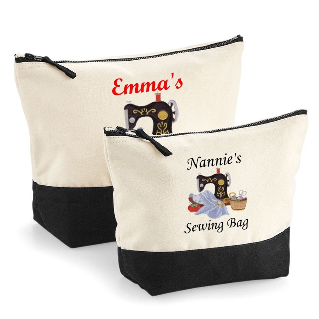 Personalised Embroidered Sewing Craft Bag Perfect for Sewing Craft ...