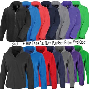 Personalised Embroidered Fleece Jacket, Ladies and Unisex Fit, Staff ...