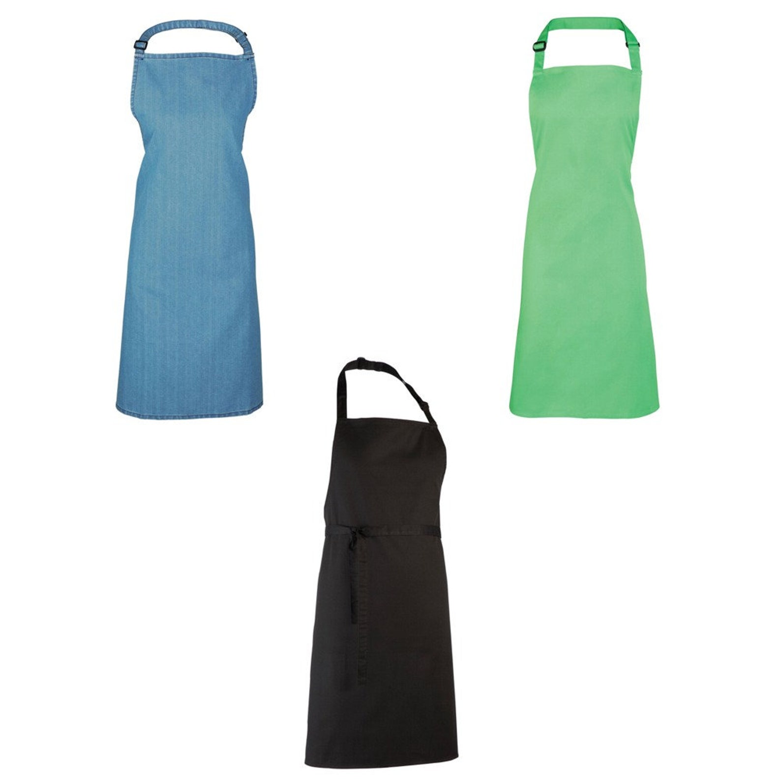 Personalised Customised Business Company Bib Aprons Printed | Etsy