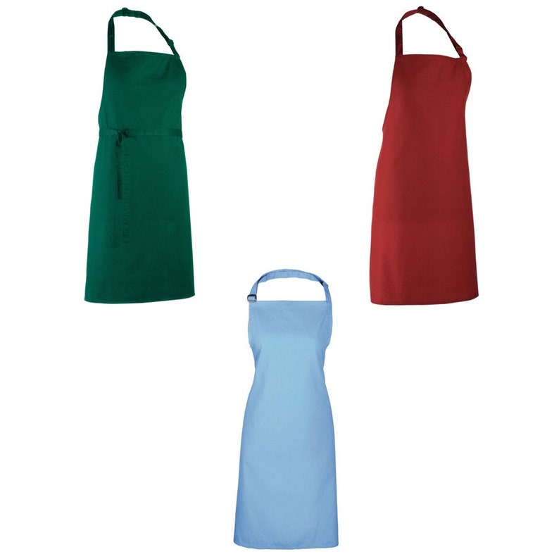 Personalised Customised Business Company Bib Aprons Printed - Etsy UK