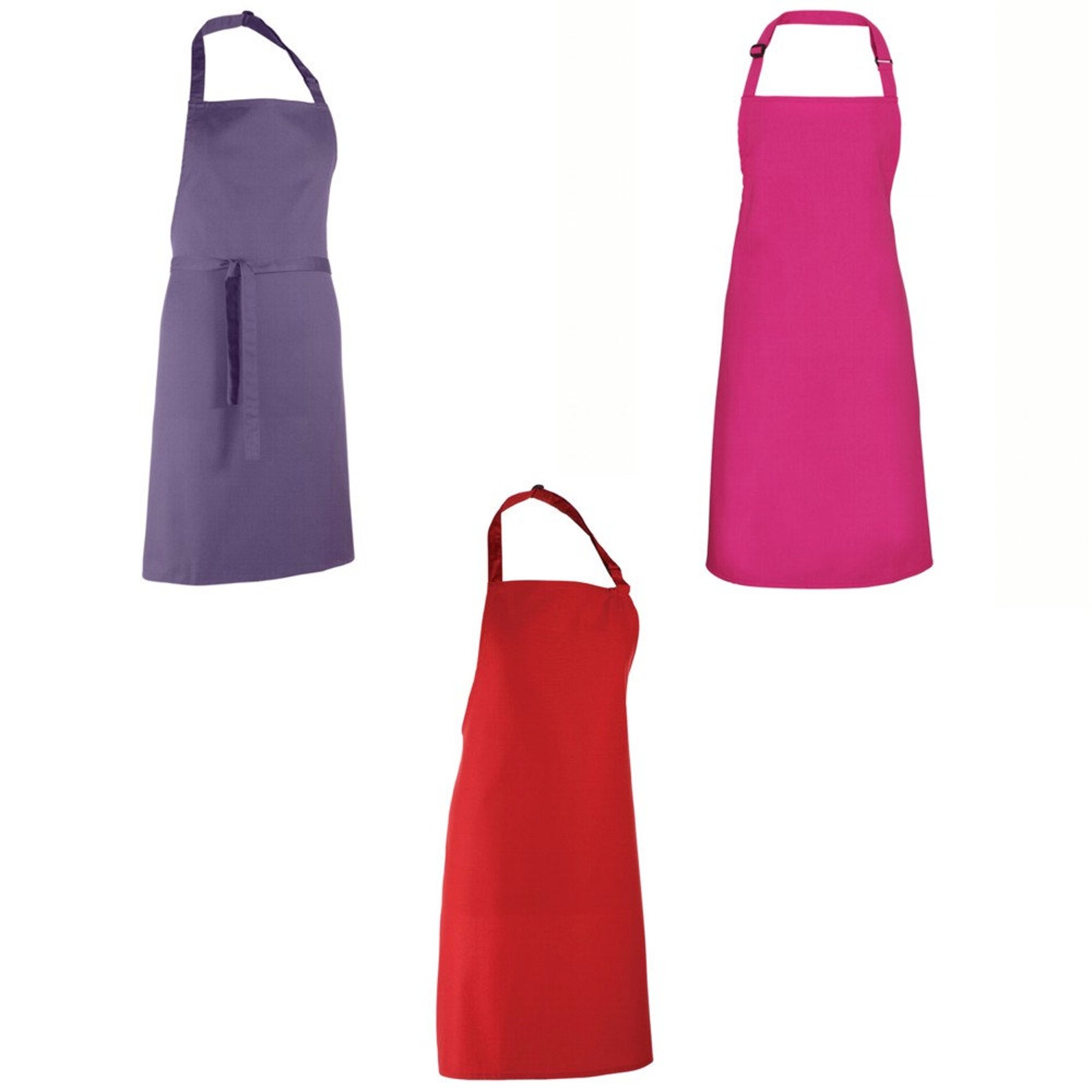 Personalised Customised Business Company Bib Aprons Printed | Etsy