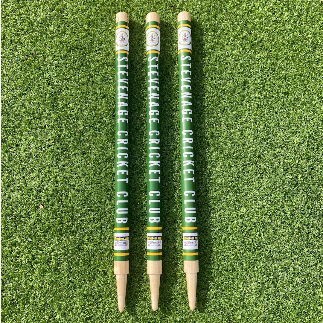 Printed Club Cricket Stumps Fully Wrapped Full Colour Printing Bespoke ...