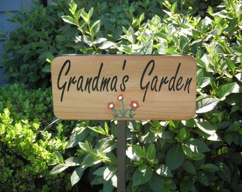 Flower garden sign | Etsy