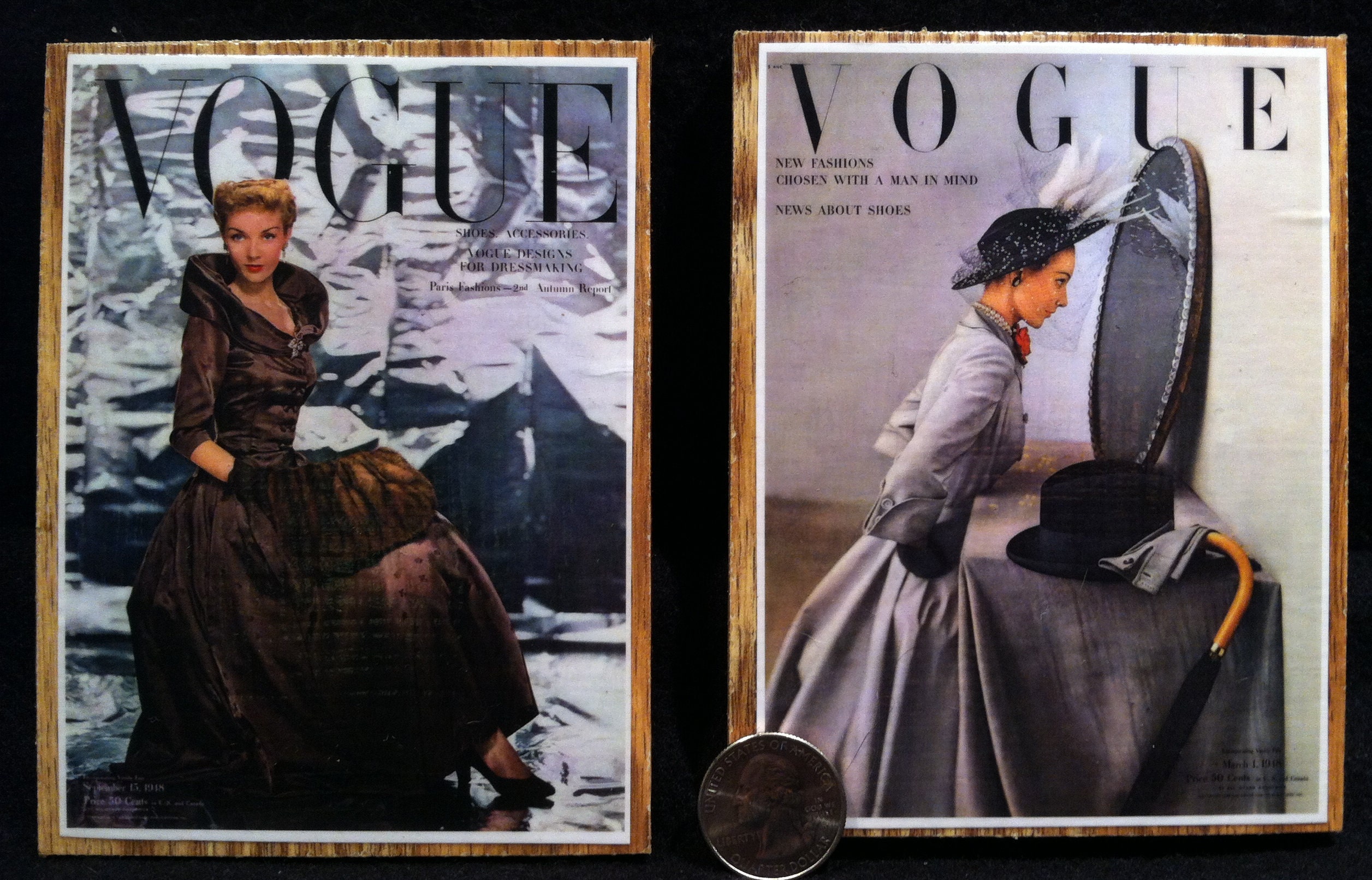 Set of 8 Vintage Vouge Magazine Cover Magnets 1943-1949 - Etsy.de