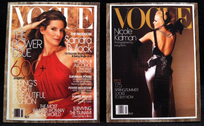 Set of 8 Vouge Magazine Cover Magnets 2000-2004 | Etsy