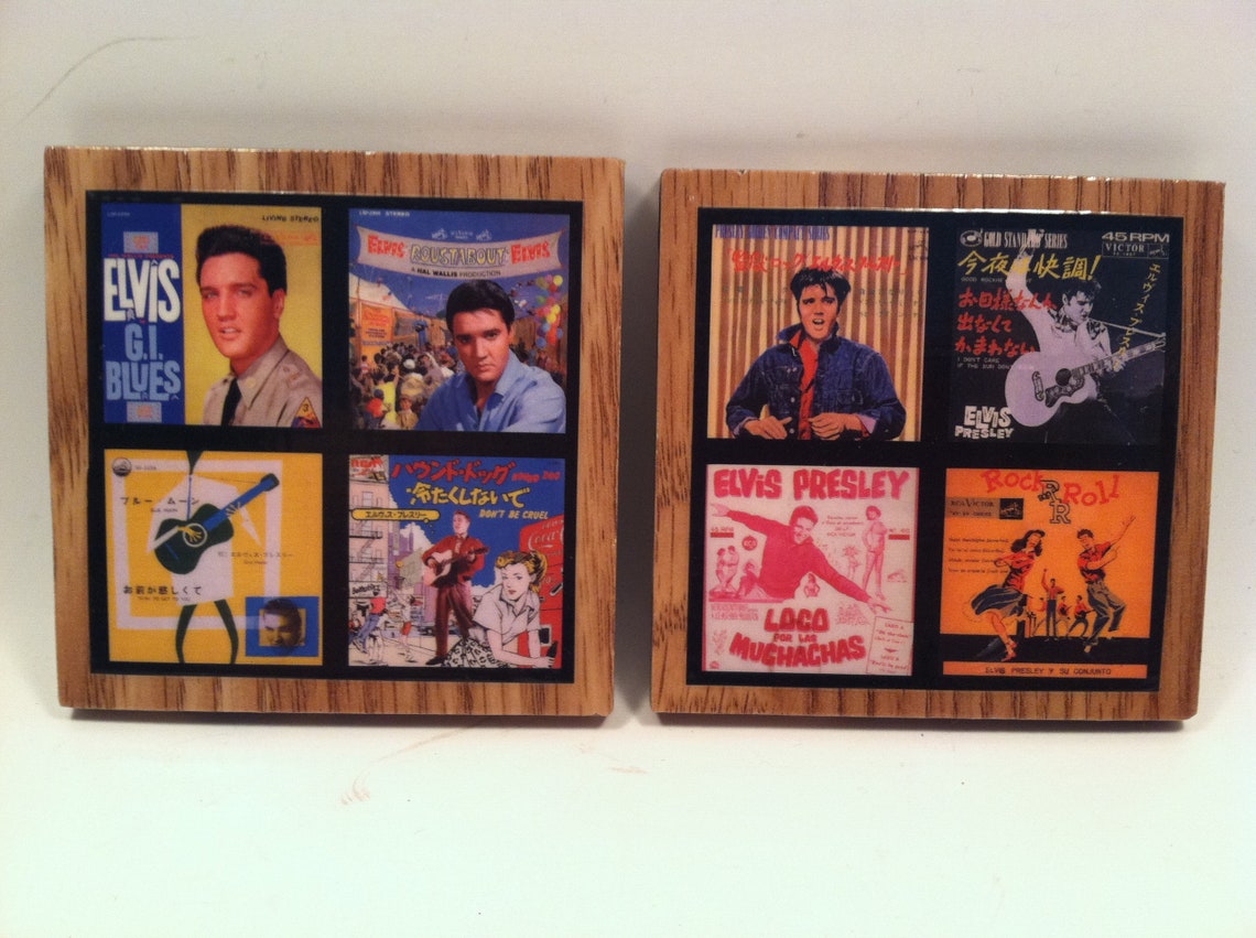 Set of 9 Elvis Presley Magnets - Album Covers - Etsy
