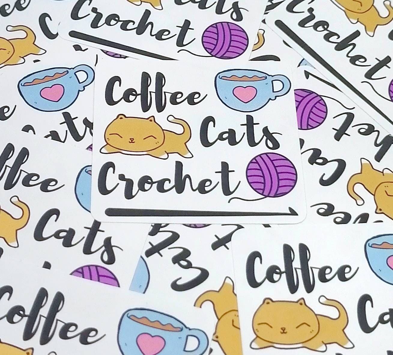 Crochet and Knitting Funny Stickers // Stationary for Yarn | Etsy UK