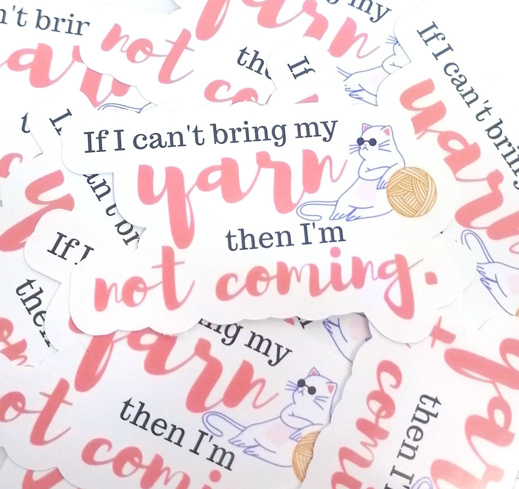 Crochet and Knitting Funny Stickers // Stationary for Yarn | Etsy UK