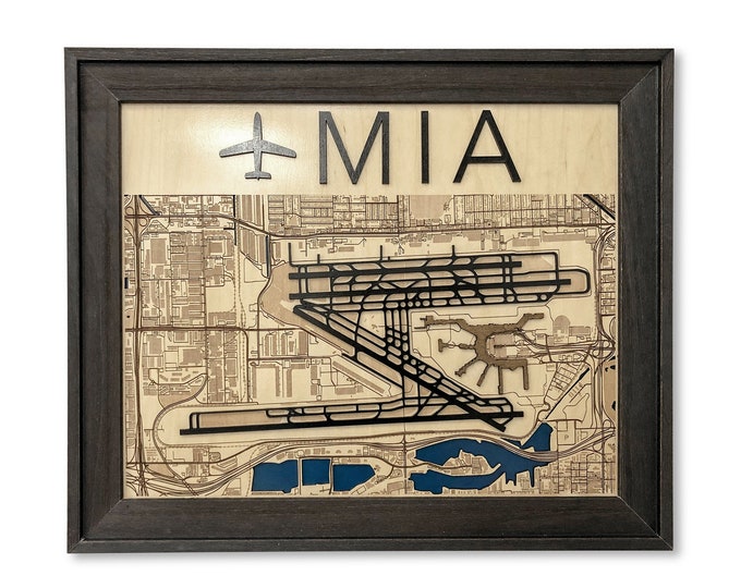 Miami Airport Map, 3D Airport Map, MIA Map, MIA, Custom Airport Map, 3D ...