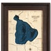 Sand Lake - Custom Wood Map - Art - 3D Wall Art - Contour Map ...