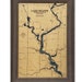 Lake Shafer Custom Wood Map Art 3D Wall Art Contour | Etsy