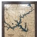 Lake Sinclair Custom Wood Map Art 3D Wall Art Contour | Etsy