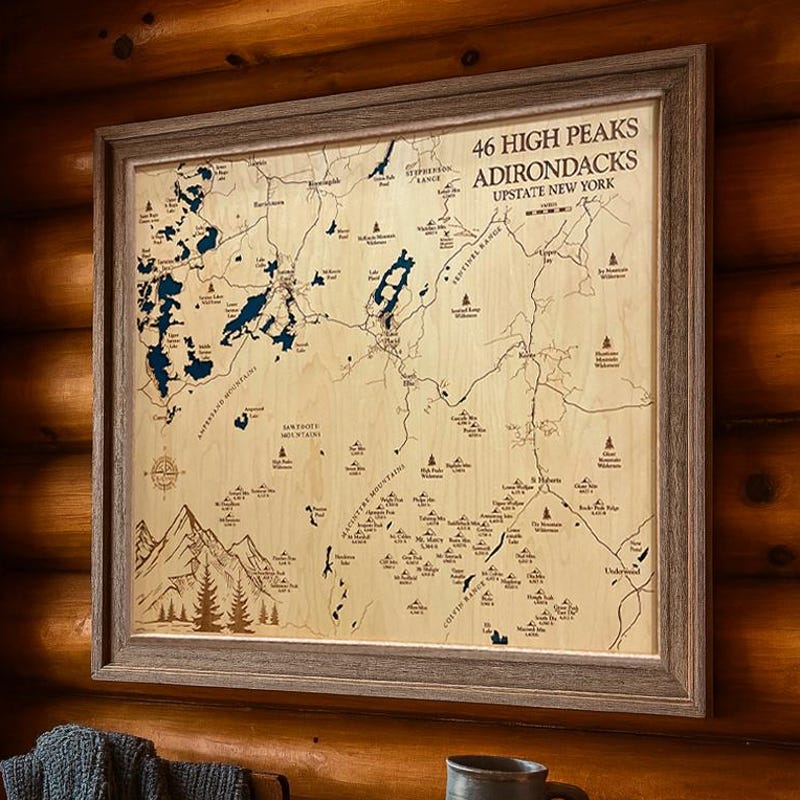 46 Peaks Wall - Etsy