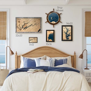 Lake Tschida Map Lake Art Custom Wood Map 3D Wall Art - Etsy