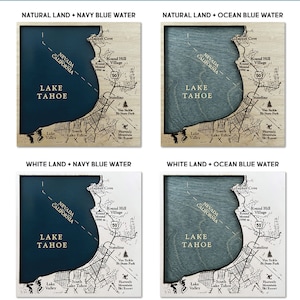 Gull Chain of Lakes Map, Custom Wood Map, 3D Wall Art, Contour Map ...