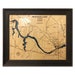 Pickwick Lake, Custom Wood Map, Lake Map, 3D Wall Art, Contour Map ...