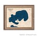 Powers Lake Map Wood Lake Map Custom Lake Map Custom Lake - Etsy