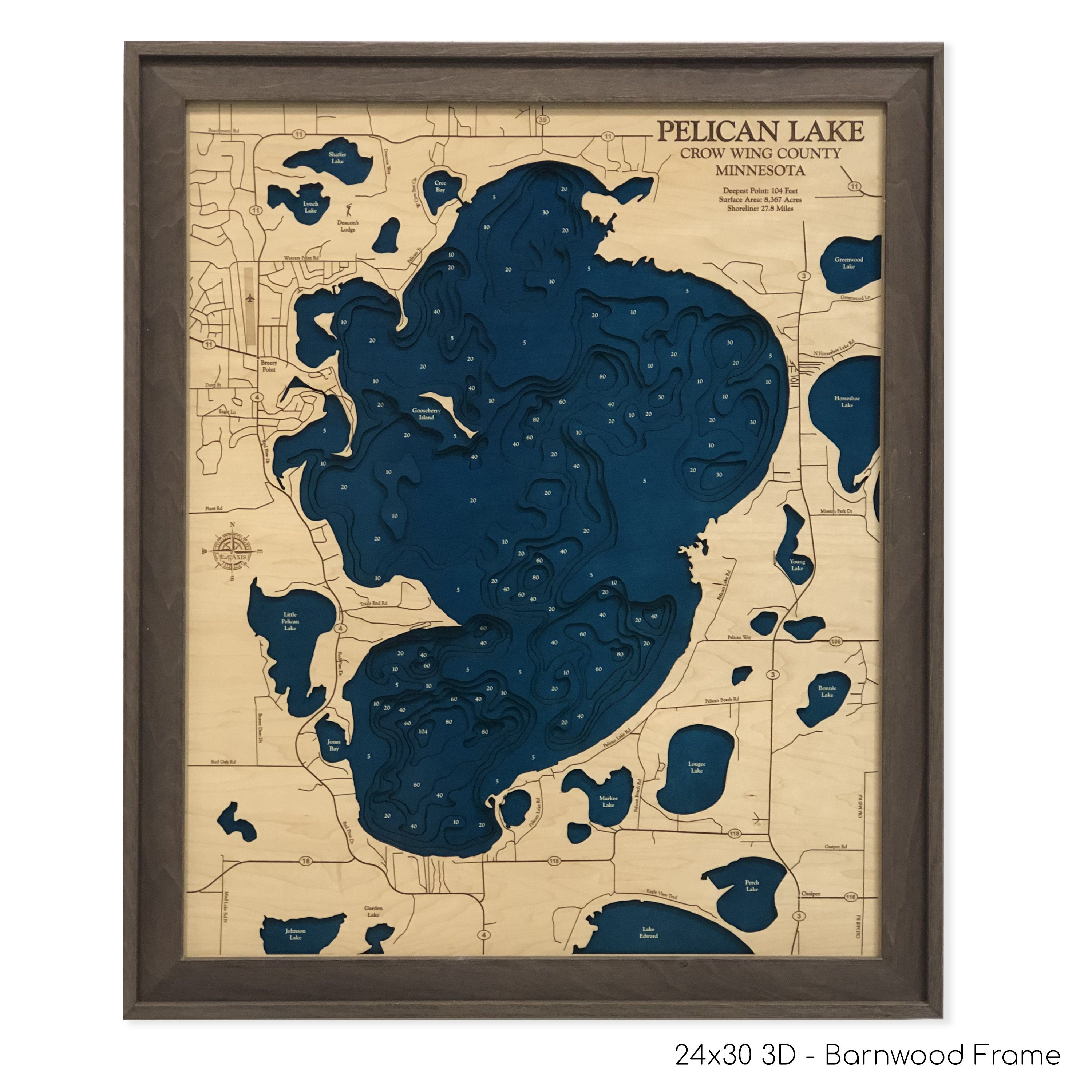 Mn Lake Map Of The Woods