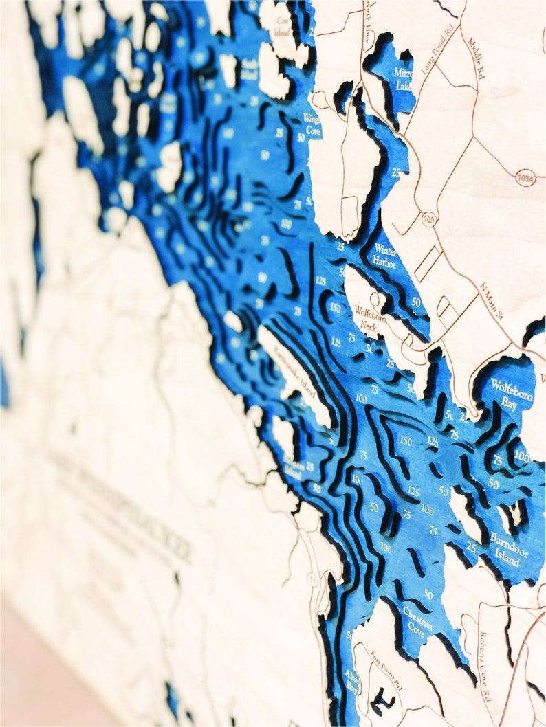 Lake Eufaula Custom Wood Map Eufaula Map Lake Map 3D Wall - Etsy