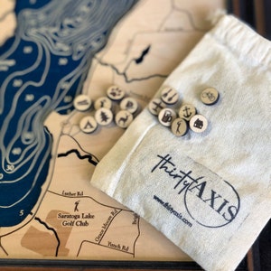 Croton Dam Pond - Custom Wood Map - Art - 3D Wall Art - Contour Map ...