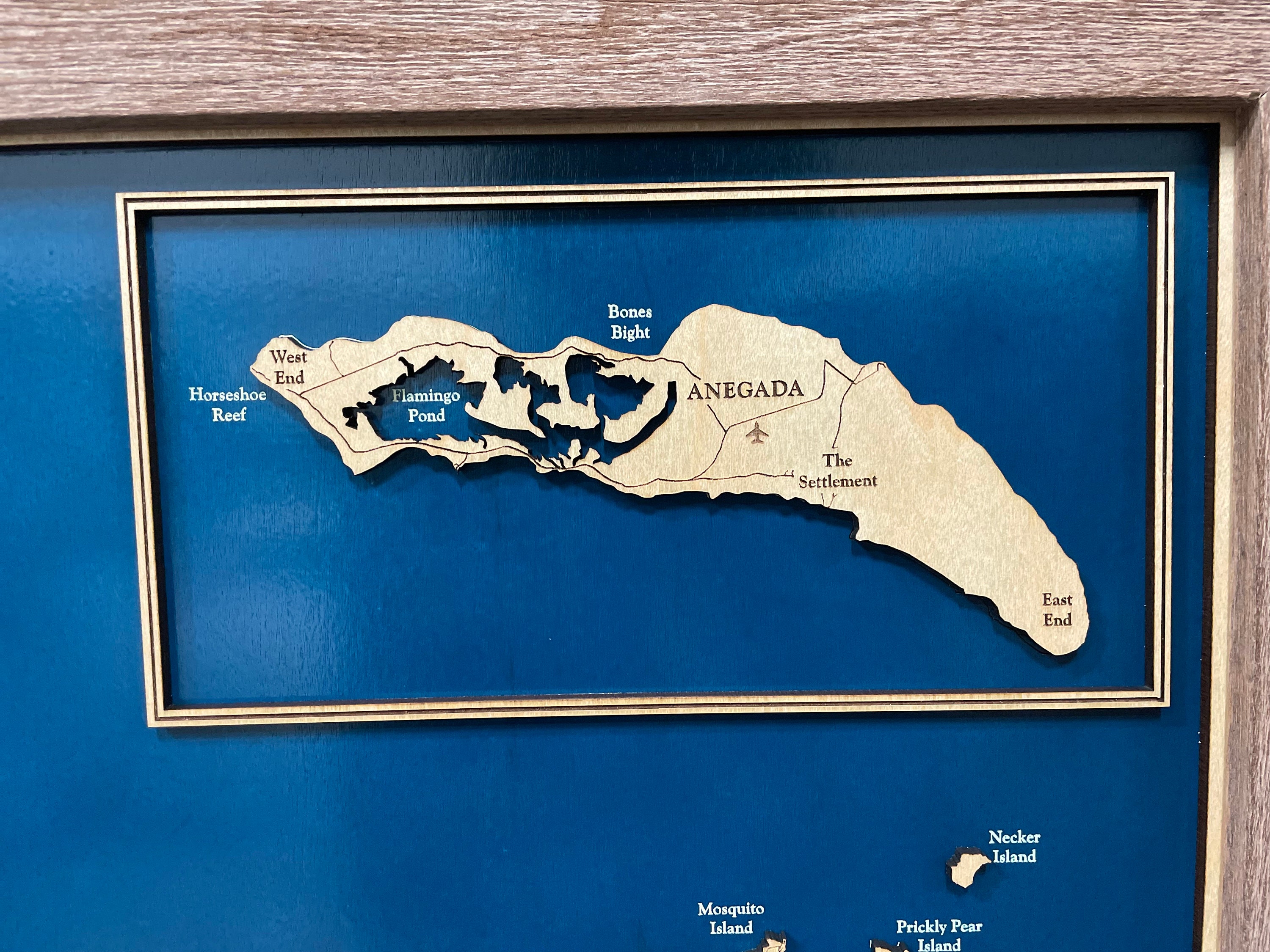 British Virgin Islands Map BVI Map Tortola Map Anegada Map - Etsy