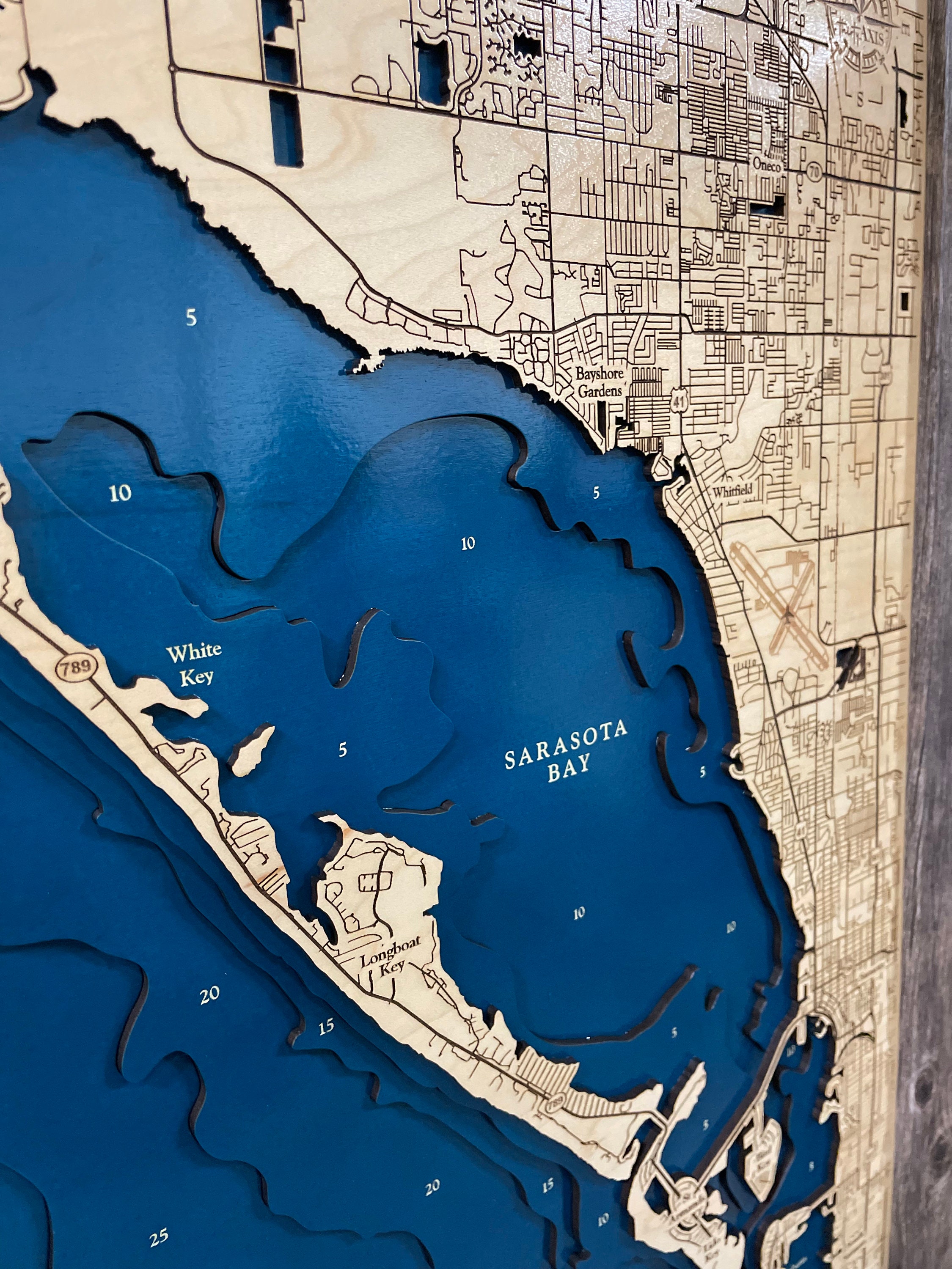 Longboat Key Map Sarasota Map Anna Maria Island Map St | Etsy