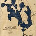 Nancy Lake Map Custom Wood Map Custom Lake Art 3D Wall Art - Etsy