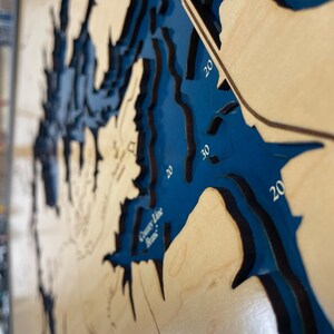 Patoka Lake Map, Patoka Lake, Wood Lake Map, Wood Lake Sign, Lake Art ...