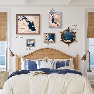 Florida Keys Map Custom Wood Map Florida Map 3D Wall Art Contour Map ...