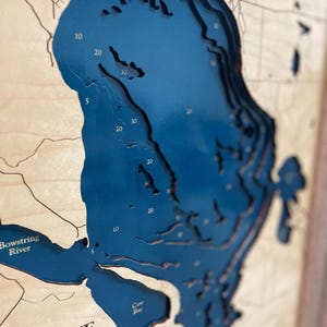 Bowstring Lake Map, Bowstring Lake, Wood Lake Map, Wood Lake Sign, Lake ...