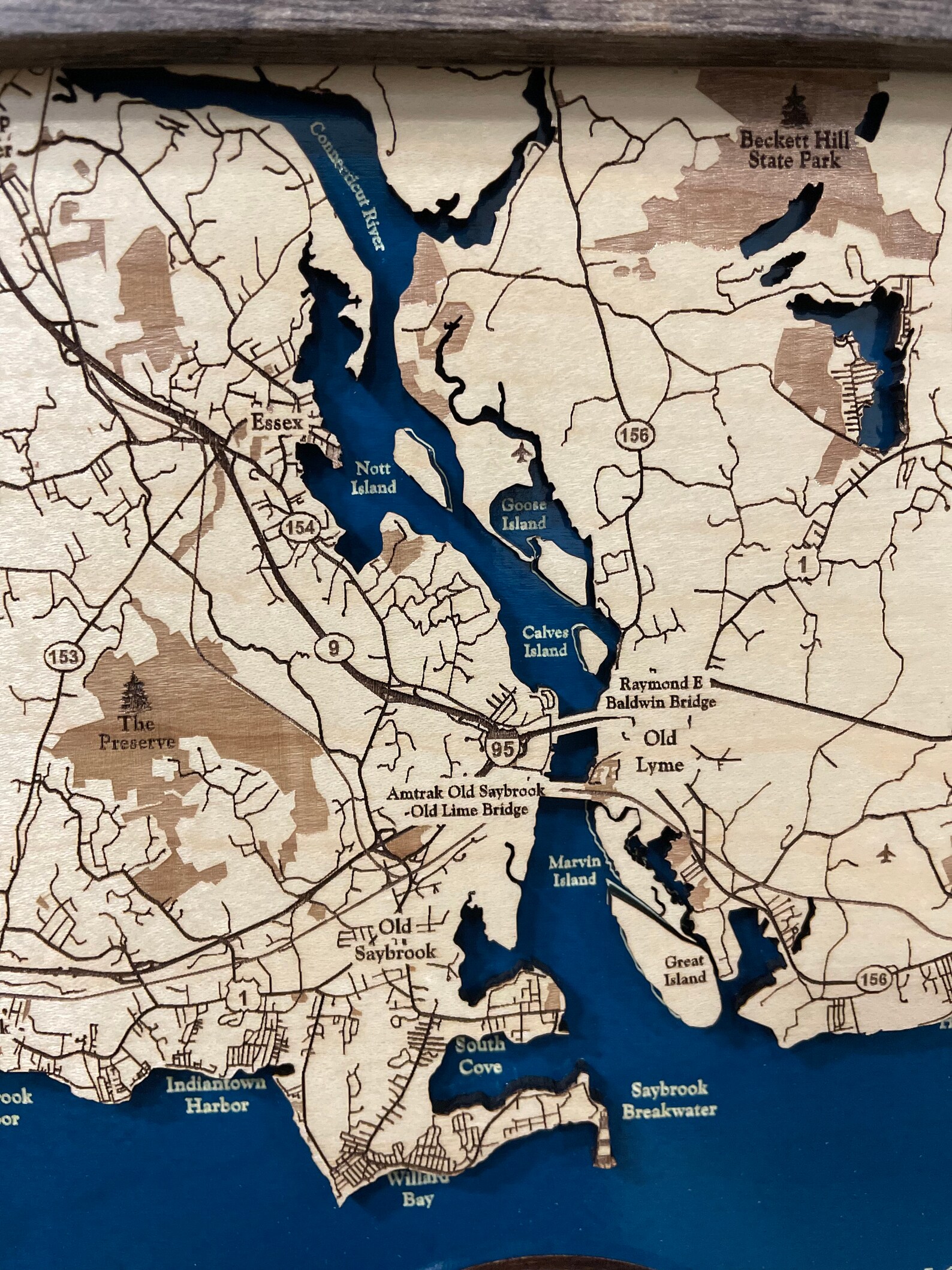 Old Lyme Map Old Saybrook Map Connecticut Map Long Island - Etsy