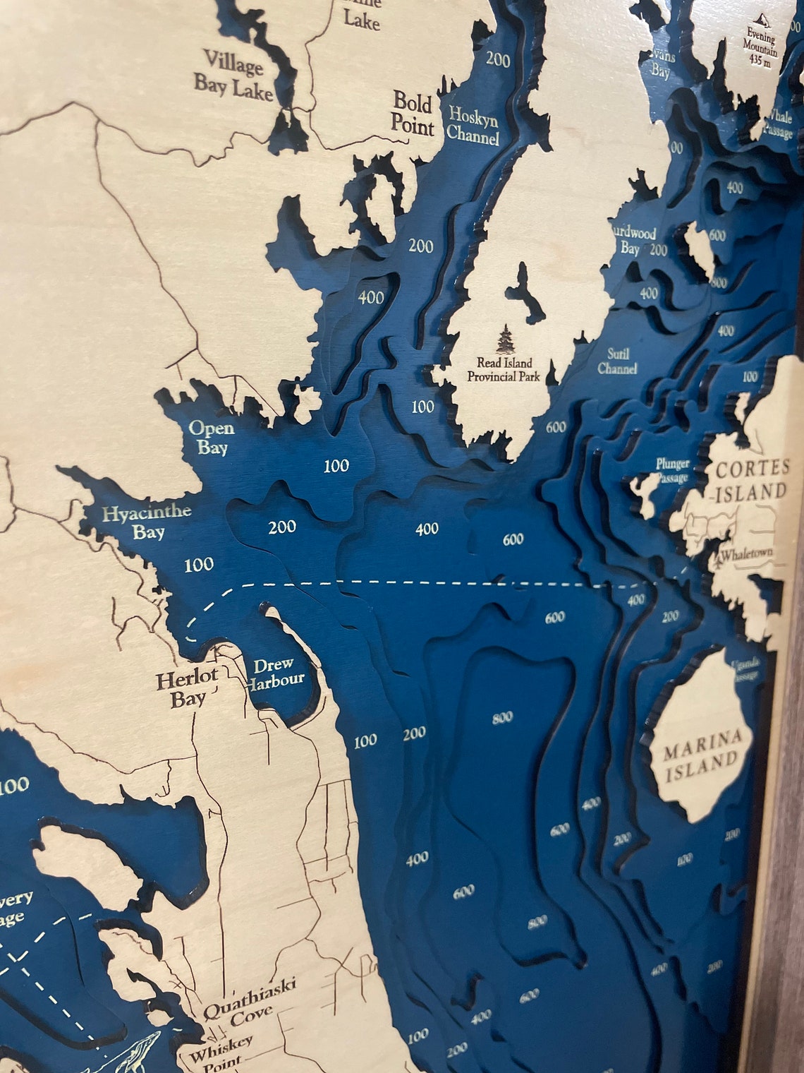 Quadra Island Map Vancouver Island Map Vancouver Map - Etsy