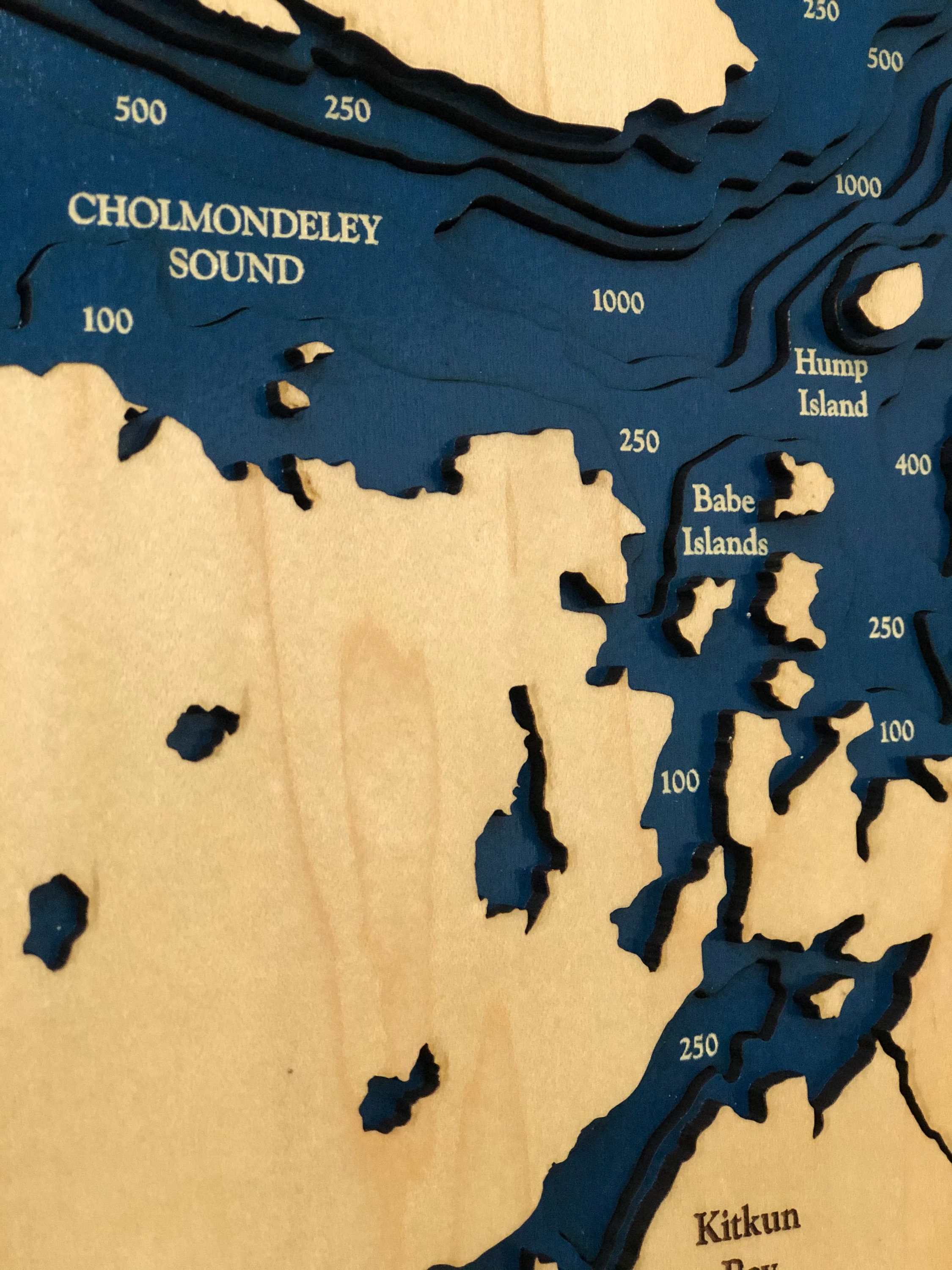 Muskrat Lake Map Custom Wood Map Custom Lake Art 3D Wall - Etsy