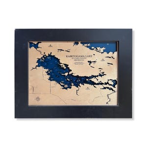 Kabetogama Lake Map, Kabetogama Lake, Wood Lake Map, Wood Lake Sign ...