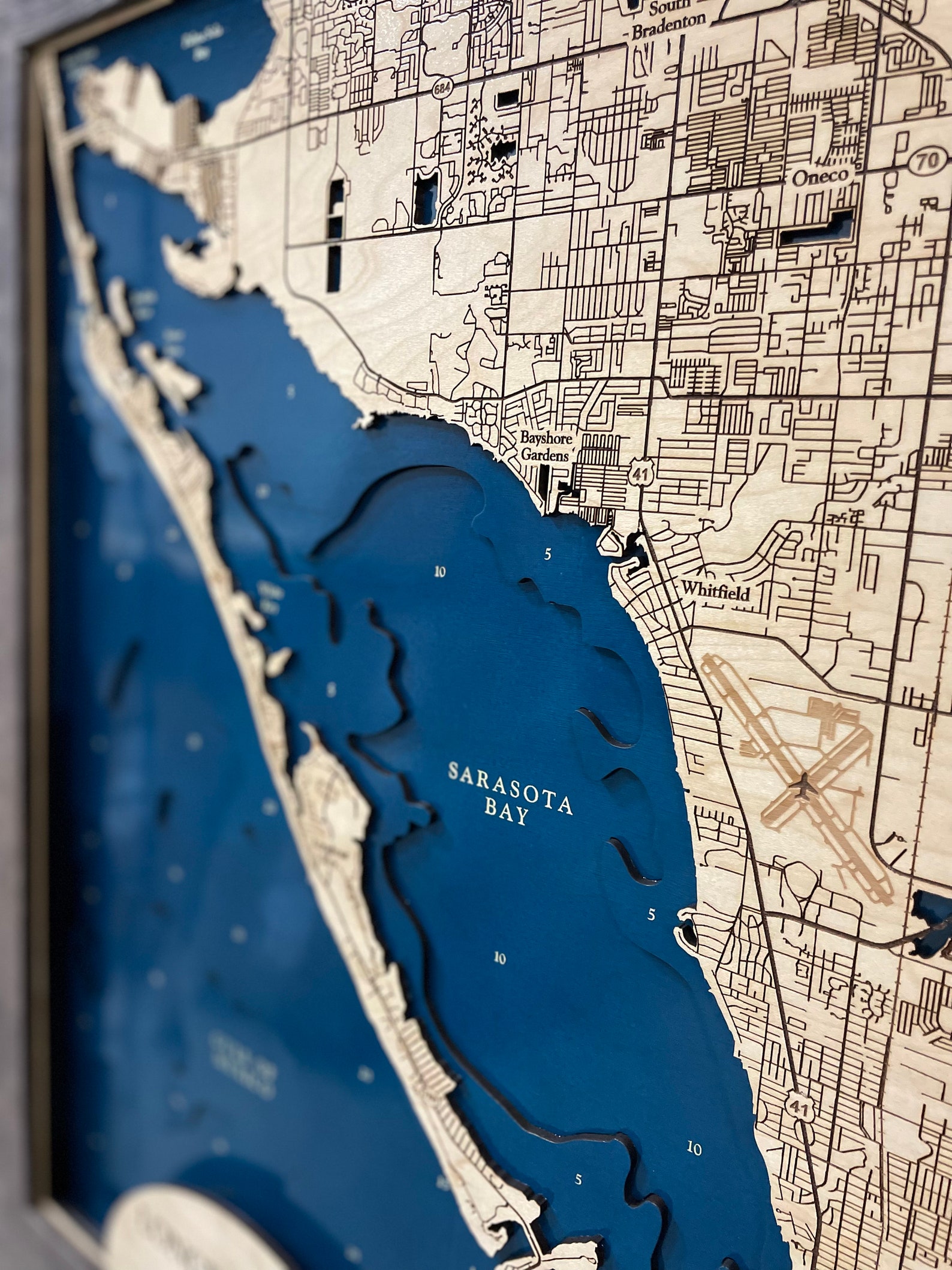 Longboat Key Map Sarasota Map Anna Maria Island Map St | Etsy