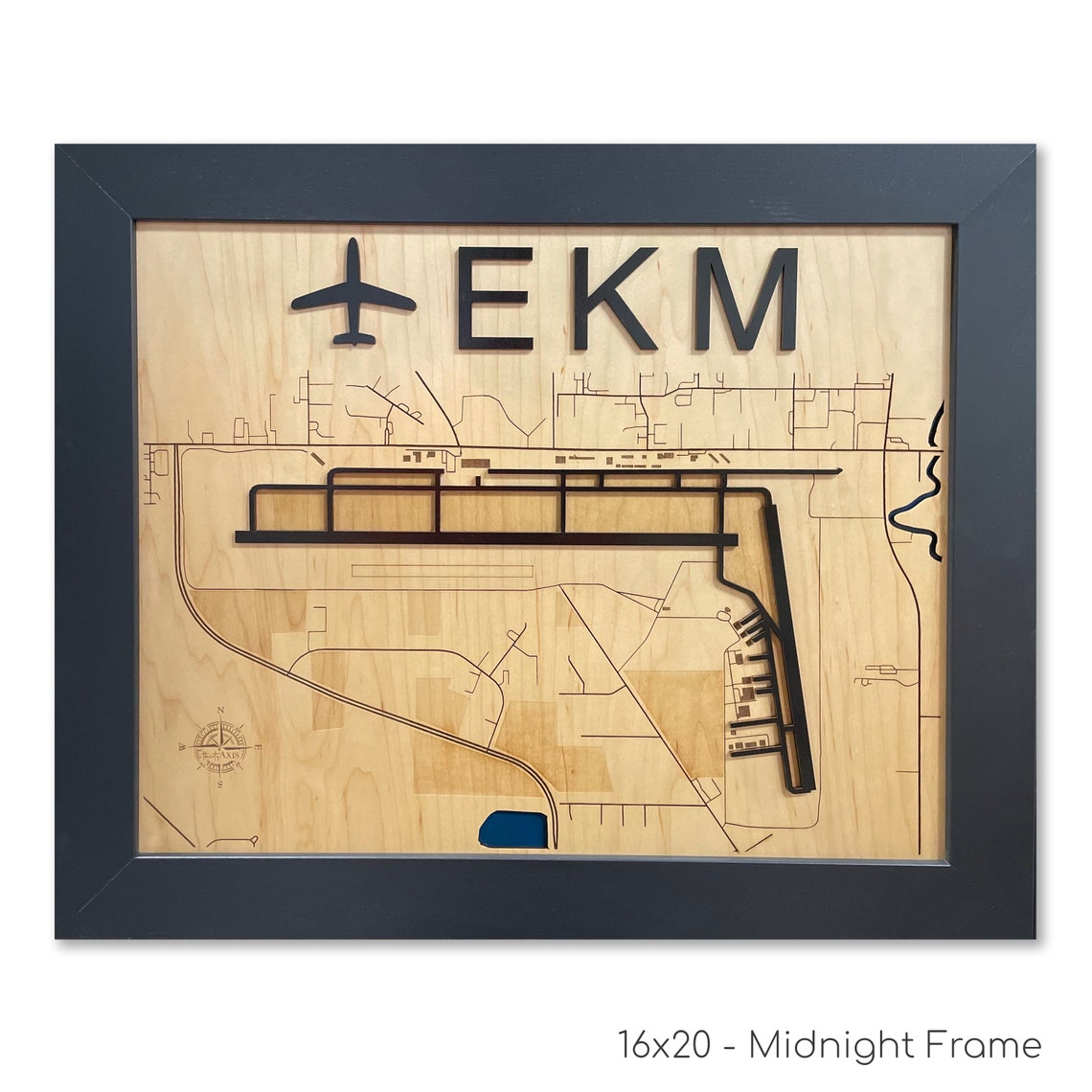 Private Airport Map 3D Airport Map ERI Map Custom Airport - Etsy