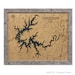 Laurel River Lake Map, Laurel River Map, Custom Lake Art, 3D Wall Art ...