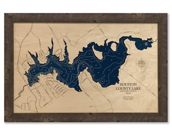 Lac Abitibi Map, 3D Lake Map, Custom Wood Map, 3D Wall Art, 3D Map ...
