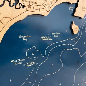 Goose Rocks Beach Map, Maine Map, Custom Wood Map, 3D Wood Map, Custom ...